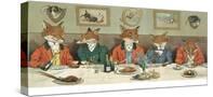 'Mr Fox's Hunt Breakfast' Stretched Canvas Print - Harry B Neilson ...