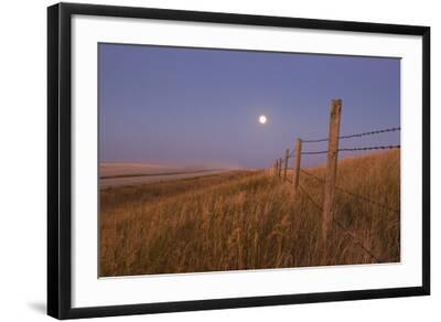 'Harvest Moon Down the Road, Gleichen, Alberta, Canada' Photographic ...