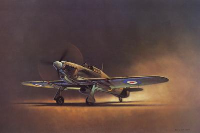 'Hawker Hurricane (2D No.6 Squadron)' Giclee Print - Barrie A F Clark ...