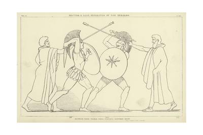 'Hector and Ajax Separated by the Heralds' Giclee Print - John Flaxman ...