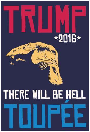 'Hell Toupee 2016 (Navy)' Posters | AllPosters.com