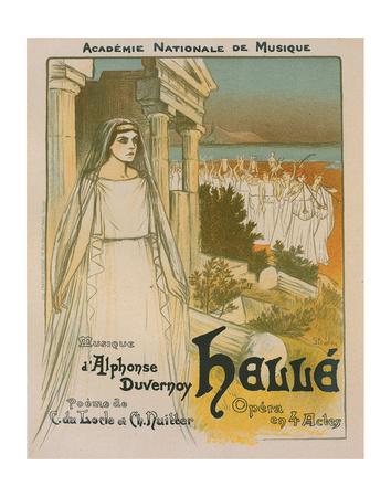 'Hellé Opéra de Duvernoy' Premium Giclee Print - Théophile Steinlen ...