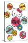'Hello Kitty: 20 General - Buttons' Stretched Canvas Print | AllPosters.com