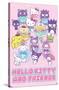 'Hello Kitty and Friends: 24 Summer Fresh - Group' Stretched Canvas ...