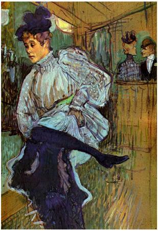 'Henri de Toulouse-Lautrec Jane Avril Dancing 2 Art Print Poster ...