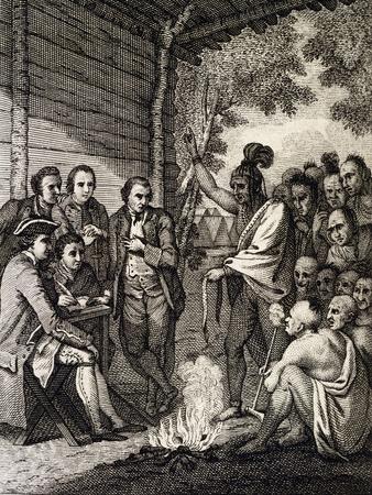 'Henry Bouquet Receiving Native Americans, 1764' Giclee Print ...