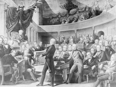 Henry Clay Gesturing to Senate Giclee Print | AllPosters.com