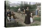 'Hester Prynne and His Daughter Pearl. Characters of the American Novel ...