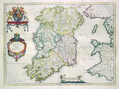 Hibernia Regnum Vulgo Ireland, 1635 Giclee Print | AllPosters.com