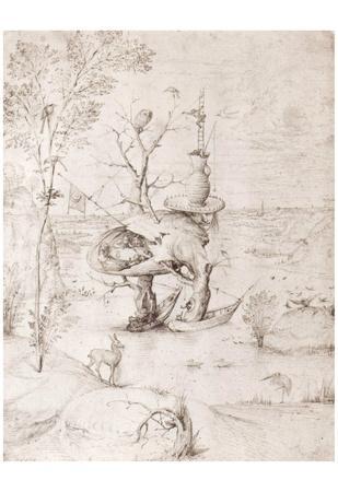 'Hieronymus Bosch (Tree-man in a landscape) Art Poster Print' Posters ...