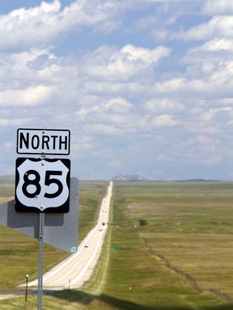 'Highway 85 North Road Sign, South Dakota, USA' Photographic Print ...