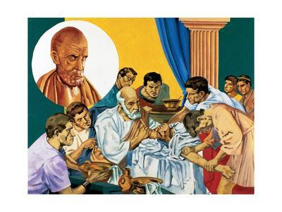 'Hippocrates of Cos (Ca. 460-370 BC). Ancient Greek Physician. Founder ...