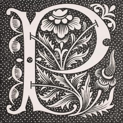 'Historiated Letter 'P', from 'Le Moyen Age Et La Renaissance' by Paul ...