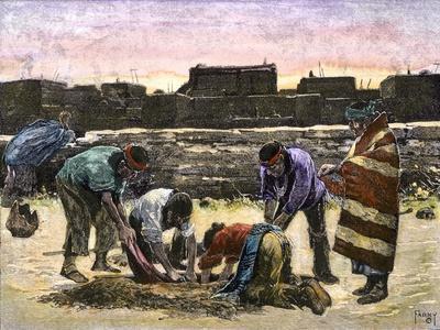 'History of Indigenous Peoples: Funeral Ceremony in Zuni Pueblo, New ...