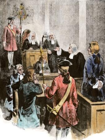 'History of Printing: Andrew Hamilton Defends John Peter Zenger Who ...