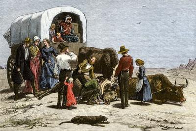 'History of the West Conquete Settlers: American Pioneers. Death of an ...