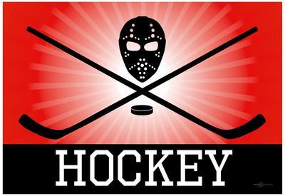 Hockey Red Sports Poster Print | AllPosters.com