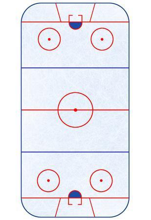 'Hockey Rink Layout Sports Poster' Photo | AllPosters.com