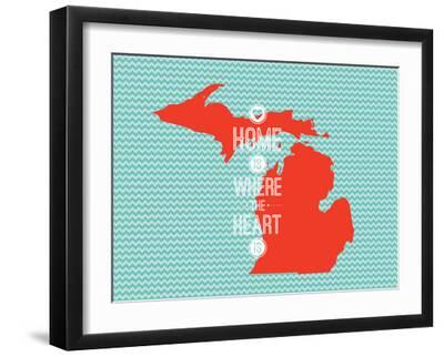 'Home Is Where The Heart Is - Michigan' Prints | AllPosters.com