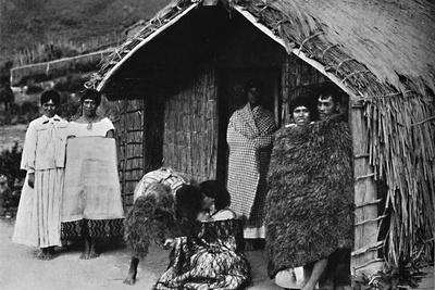 'Hongi, traditional Maori greeting, New Zealand, 1902' Photographic ...
