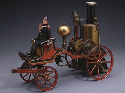 Horse-Drawn Live Steam Fire Pumper, Marklin, Hand-Painted Tin and Cast ...