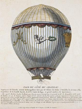 'Hot Air Balloon Experiment Carried Out by Aviation Pioneer' Giclee ...