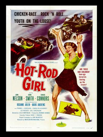 'Hot Rod Girl' Prints - , Anonymous | AllPosters.com