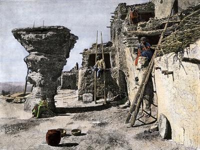 'House in the Periphery of the City of Zuni Pueblo in New Mexico (New ...