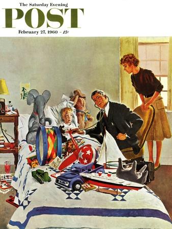 '"Housecall," Saturday Evening Post Cover, February 27, 1960' Giclee ...