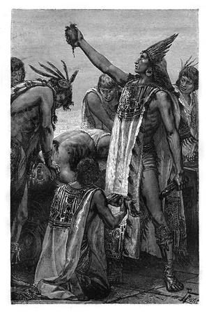 'Human Sacrifice, Mexico, Pre-Colombian Period' Giclee Print - Pierre ...