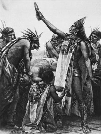 'Human Sacrifice of the Aztecs' Giclee Print | AllPosters.com