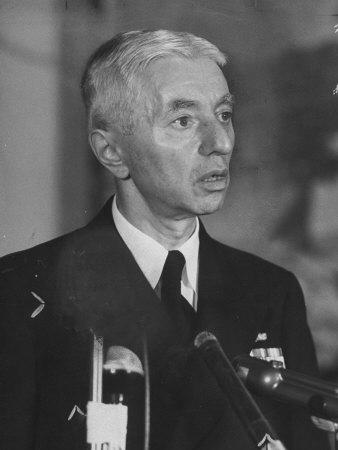 'Hyman Rickover Speaking at a Press Conference' Photographic Print ...