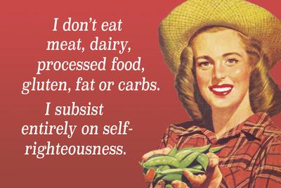 'I Don't Eat Meat, Dairy, Processed Food, Gluten….I Subsist Entirely on ...