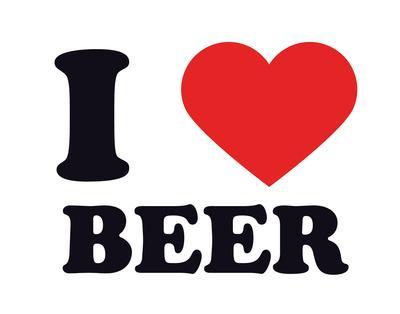 'I Heart Beer' Giclee Print | AllPosters.com