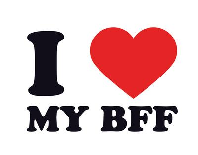 'I Heart My BFF' Giclee Print | AllPosters.com