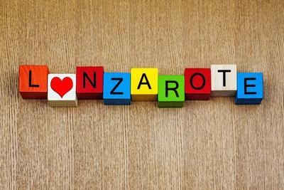 'I Love Lanzarote - Sign Series for Travel and Holidays' Photographic ...