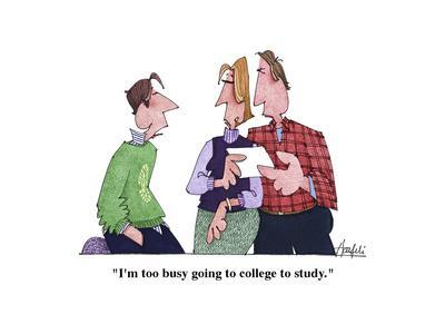 Cartoon Going To College