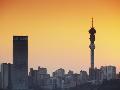 View of Johannesburg Skyline at Sunset, Gauteng, South Africa ...
