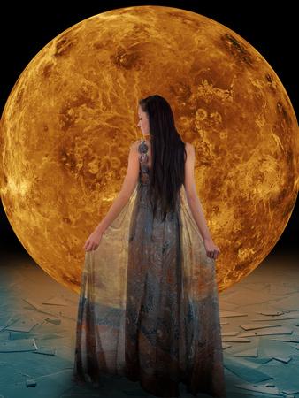 'Ice Princess in Front of a Venus. Elements of This Image Furnished by ...