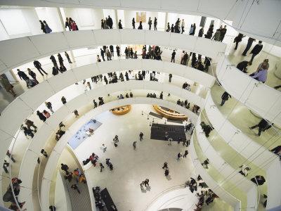 'Iinterior of Solomon R Guggenheim Museum, 1959, Designed by Frank ...