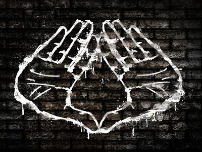 'Illuminati Hand Sign Graffiti' Posters | AllPosters.com