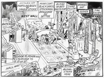 'Illustrated Interior of Home of Patricia Lonergan' Giclee Print ...