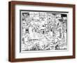 Illustrated Interior of Home of Patricia Lonergan Giclee Print ...