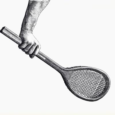 'Illustration Demonstrating Correct Backhand Grip' Giclee Print ...