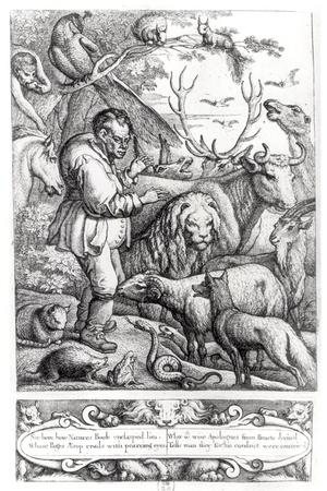 'Illustration from the Introduction to Aesop's Fables, 1666' Giclee ...