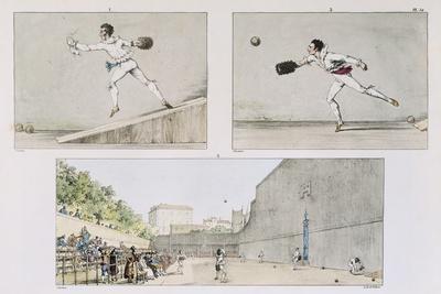 'Illustration of 19th Century Italian Ball Game' Giclee Print ...