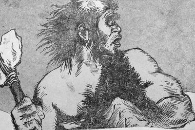 'Illustration of a Caveman' Giclee Print | AllPosters.com