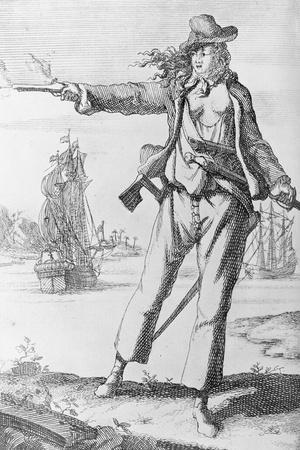 'Illustration of Ann Bonney the Pirate' Giclee Print | AllPosters.com