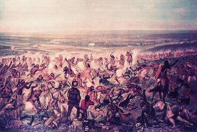 'Illustration of General Custer's Last Stand' Giclee Print | AllPosters.com