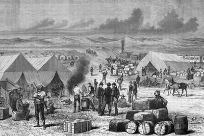 'Illustration of Pacific Railroad Production' Giclee Print | AllPosters.com